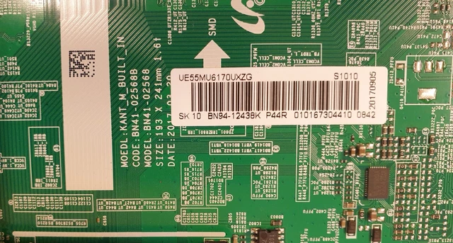 MAINBOARD LED TV Samsung UE55MU6179 BN94-12438K BN41-02568B EUR 46,70 - PicClick DE