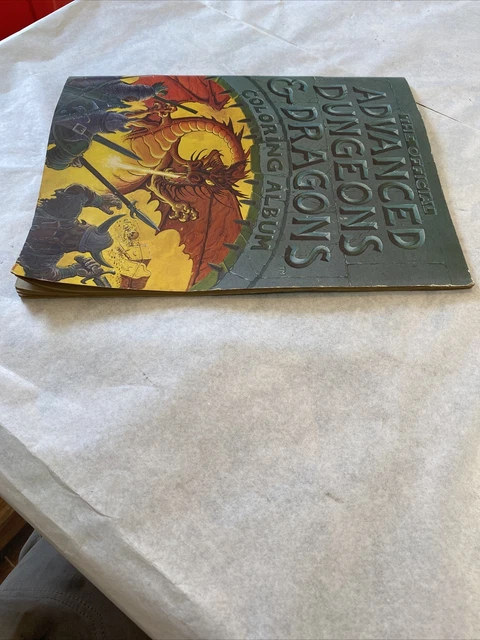 THE OFFICIAL DUNGEONS And Dragons Coloring Album 1979 half colored fair ...