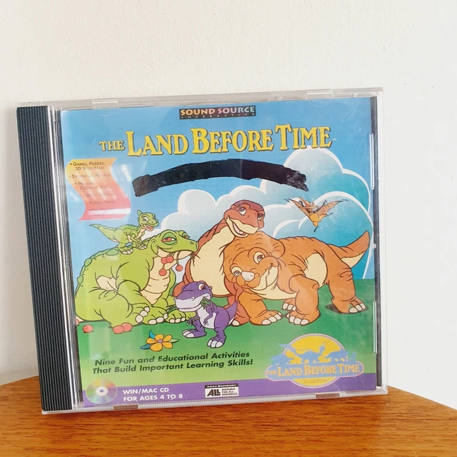 THE LAND BEFORE Time: Kindergarten Adventures PC CD-ROM Game 90s retro ...