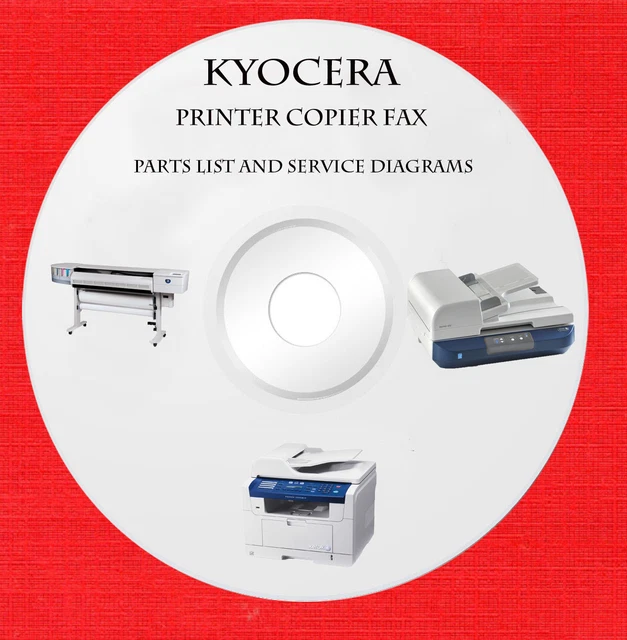 KYOCERA PRINTER COPIER parts list and service diagrams on 1 dvd in pdf ...