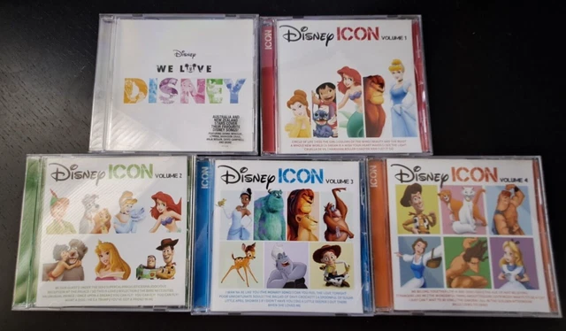 DISNEY CD BUNDLE - We Love Disney + ICON Vol 1-4 - 5CD Bundle - VGC+ ...