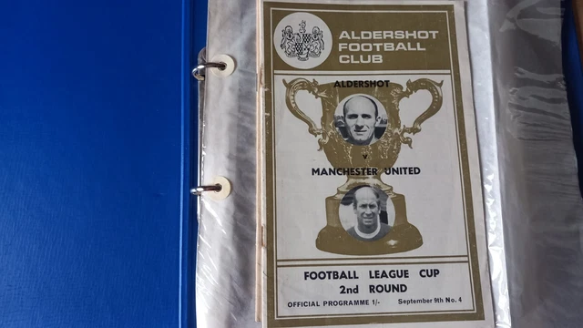 MANCHESTER UNITED MAN UTD Programmes 1970/71 - AWAYS COMPLETE SEASON ...