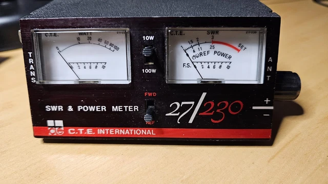 C.T.E. INTERNATIONAL CB Antennas SWR Power Meter 26-30 MHz Made in ...