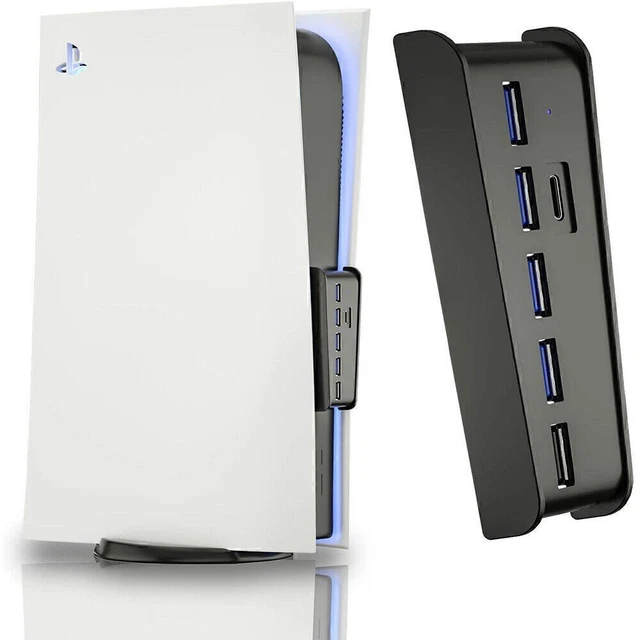 FOR SONY PS5 PS4 Pro Console 6 Ports Extend USB Hub Adapter High Speed ...
