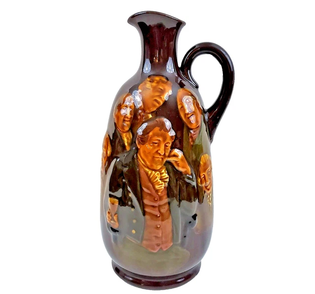 ROYAL DOULTON KINGSWARE Memories Dewar's Whiskey Flask Decanter Bottle ...