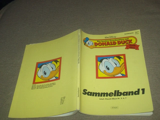 DONALD DUCK KLASSIK Album Sammelband Comic Heft Nr.1 EUR 14,99 - PicClick DE