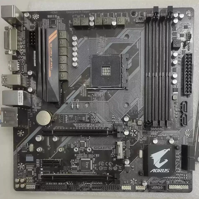 GIGABYTE B450 AORUS M Motherboard AMD B450 Socket AM4 DDR4 M.2 m-ATX ...