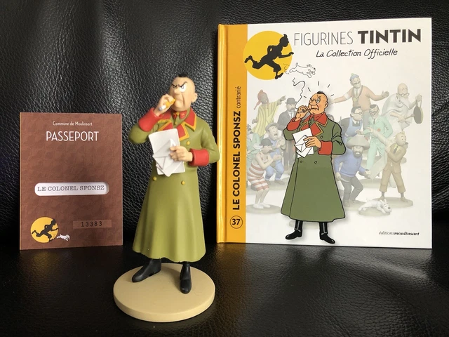 FIGURINE TINTIN -COLLECTION Officielle- Numéro 37- Le Colonel Sponsz ...