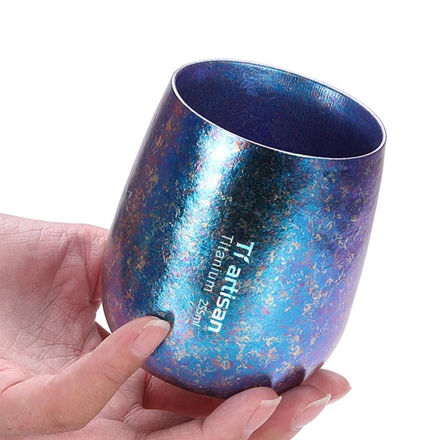 RUSTPROOF TITANIUM BEER Cup 255ml with Double Wall for Cold and Hot Drinks EUR 45,86 - PicClick IT