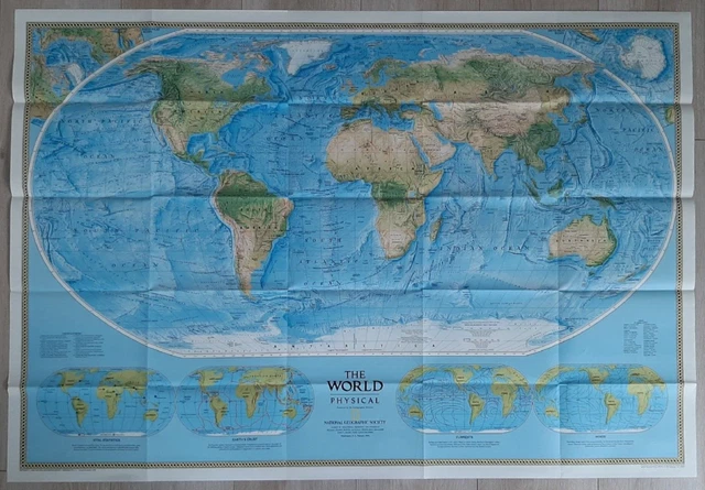 CARTE DU MONDE National Geographic. (Feb, 1994) EUR 11,82 - PicClick FR