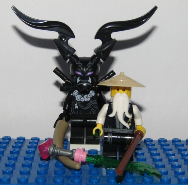 LEGO MASTER SENSEI Wu limited edition ninjago + Omega Black Oni Mask ...