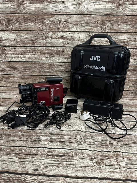 JVC VIDEO MOVIE VHS C Red Camcorder HQ GR-C7E Circa 1985 Back to the ...