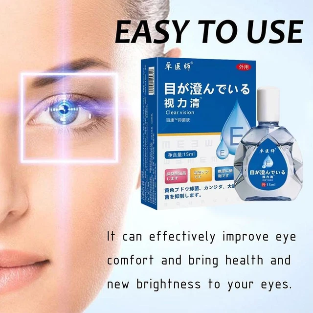 CLEAR VISION EYE Drops,15ml Relief Dryness Redness Eye Fatigue New ...