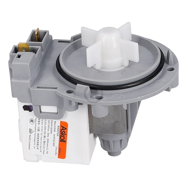 POMPE DE VIDANGE LG EAU61383505 Askoll S3008 RT021800 pour machine à ...