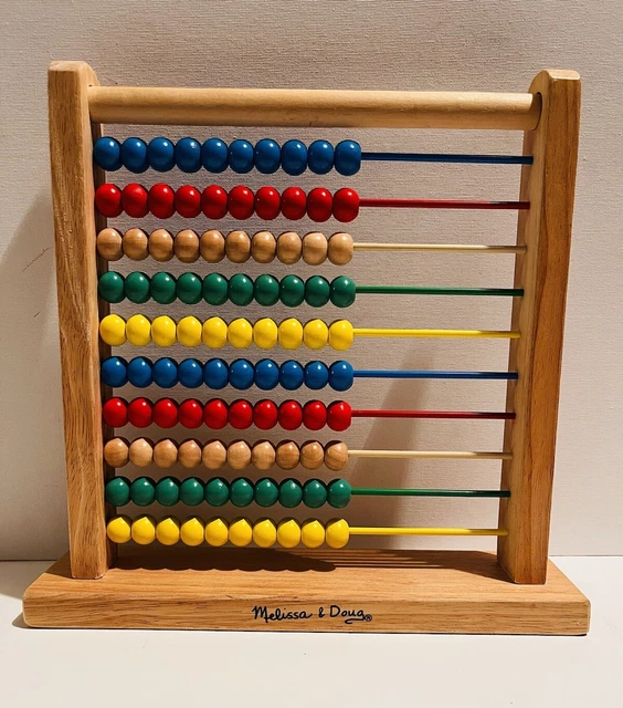 MELISSA & DOUG Abacus Classic Wooden Educational Counting Toy With 100 ... MELISSA & DOUG Abacus Classic Wooden Educational Counting Toy With 100 ...