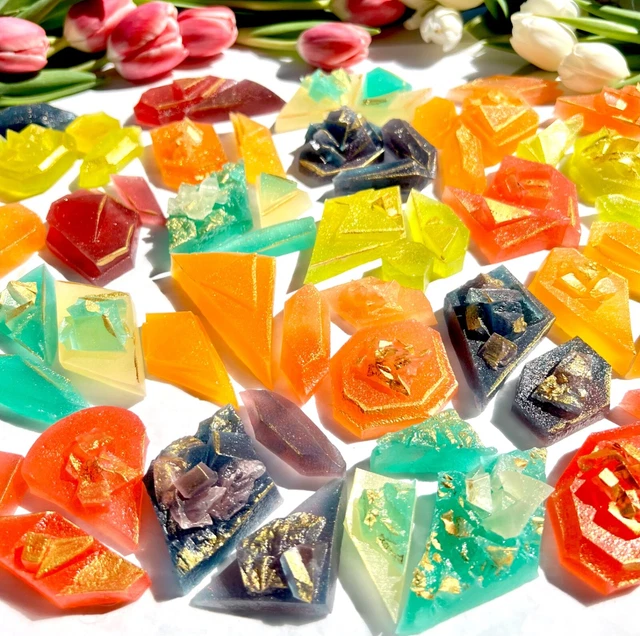 ALL NATURAL KOHAKUTOU Japanese Crystal Candy, Vegan Edible Gemstone ...