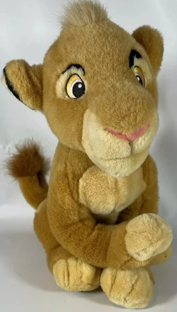 DISNEY STORE 14& Simba Cub Young The Lion King Sitting Stuffed Animal ...