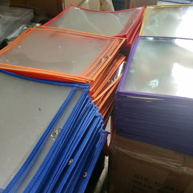 10 PCS MARKING Organizing Folders Dry Erase Pockets File Holder for ...