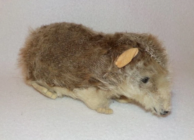 VINTAGE ALTER STEIFF Igel Joggi 1950er Jahre 6 cm hoch 14 cm lang EUR 1 ...