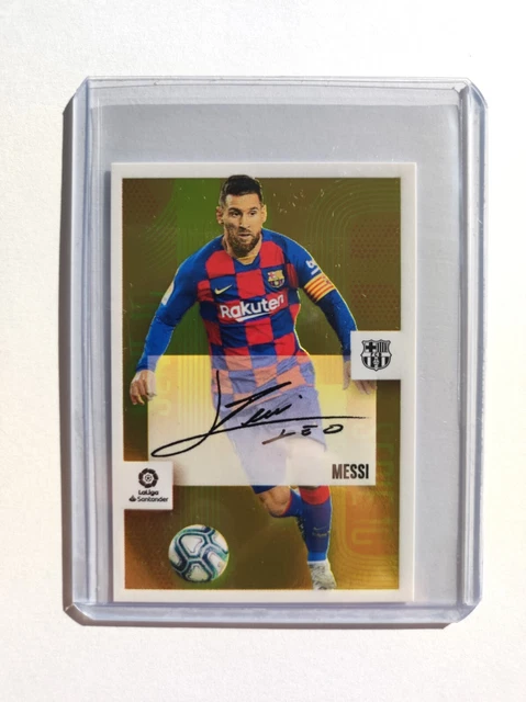 LIONEL MESSI RARE Sticker PRINTED AUTOGRAPH PANINI COLECCIONES ESTE ...