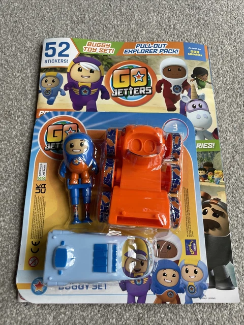 CBEEBIES GO JETTERS magazine #80 2023 Puzzles, Colouring Buggy set Kyan ...