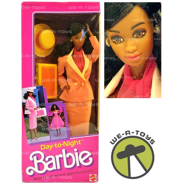 BARBIE DAY TO Night Doll Suit Becomes Gown AA 1984 Mattel #7929 NRFB £ ...