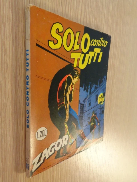 ZAGOR ZENITH GIGANTE Originale N.87 Solo Contro Tutti Ed.Araldo 1968 ...