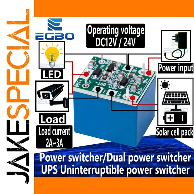 JAKESPECIAL – DUAL Power Automatic Transfer Switch 12V/24V EUR 22,79 ...