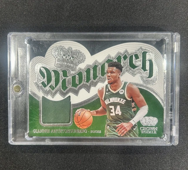 2023-24 PANINI CROWN Royale Giannis Antetokounmpo Monarch Memorabilia # ...