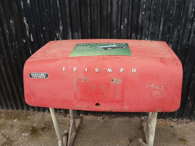TRIUMPH TR4 4A 5 boot lid with reinforcement tube original £129.99 ...