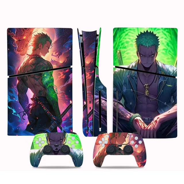 ONE PIECE ZORO Sony PS5 Slim Playstation 5 Skin autocollant film de ...
