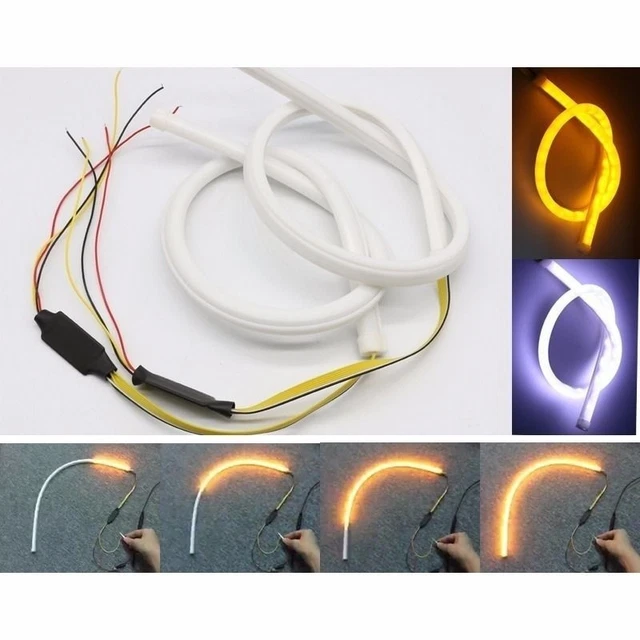 SEQUENTIAL LED STRIP Indicator Turn Signal Switchback DRL Daytime ...