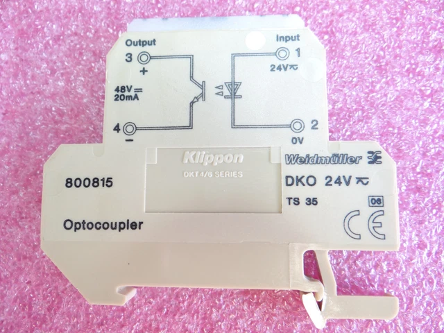 WEIDMÜLLER 800815 OPTOCOUPLER DKO 24V DC/AC EUR 9,00 - PicClick DE