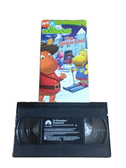 THE BACKYARDIGANS THE Snow Fort VHS Tape 2005 Nick Jr. Nickelodeon Kids ...