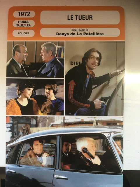 CARTE FICHE CINEMA 1972 LE TUEUR Jean Gabin Fabio Testi Uschi Glas ...