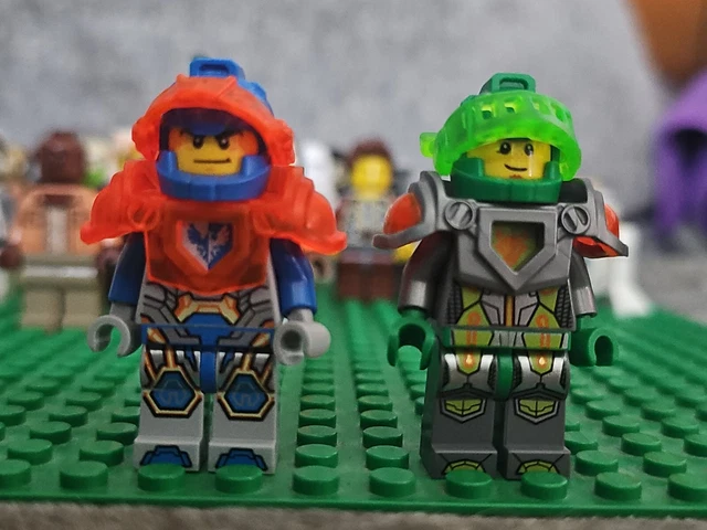 LEGO REAL MINIFIGURE nex073 - Clay,Trans-Neon Orange Armor And Green ...
