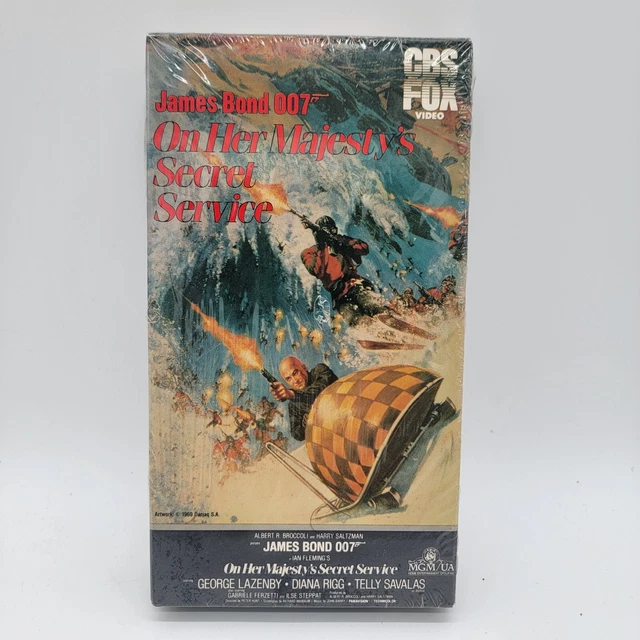 JAMES BOND ON her majesty's secret service vhs cbs fox sealed Water Marks £69.90 - PicClick UK