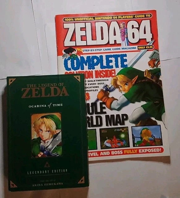 100% UNOFFICIAL PLAYER Guide Zelda 64 Hyrule Map Strategy Book Bundle £ ...