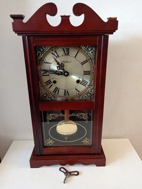 HIGHLANDS MECHANICAL WALL Clock With Chime Vintage £40.50 - PicClick UK