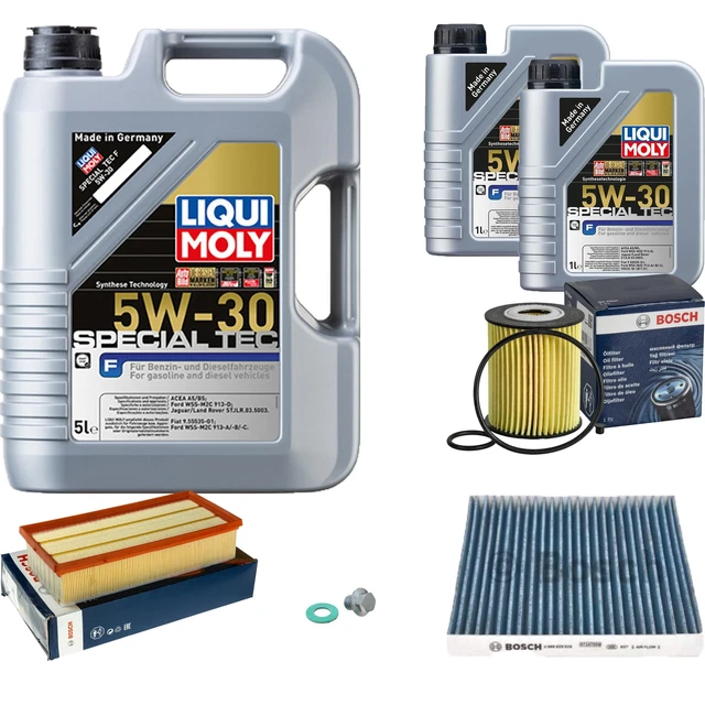 BOSCH INSPECTION SET 7L Liqui Moly Spécial Tec F 5W-30 pour Toyota De EUR 145,02 - PicClick FR