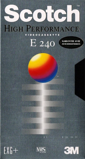 CASSETTE VHS VIERGE Scotch E 240 Minutes 4 Heures / Neuf Sous Blister ...