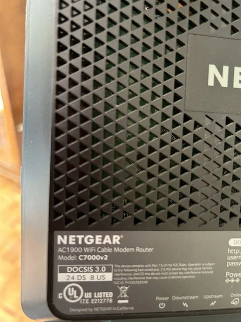 NETGEAR NIGHTHAWK C7000V2 AC1900 Wi-Fi Cable Modem Router $31.00 - PicClick
