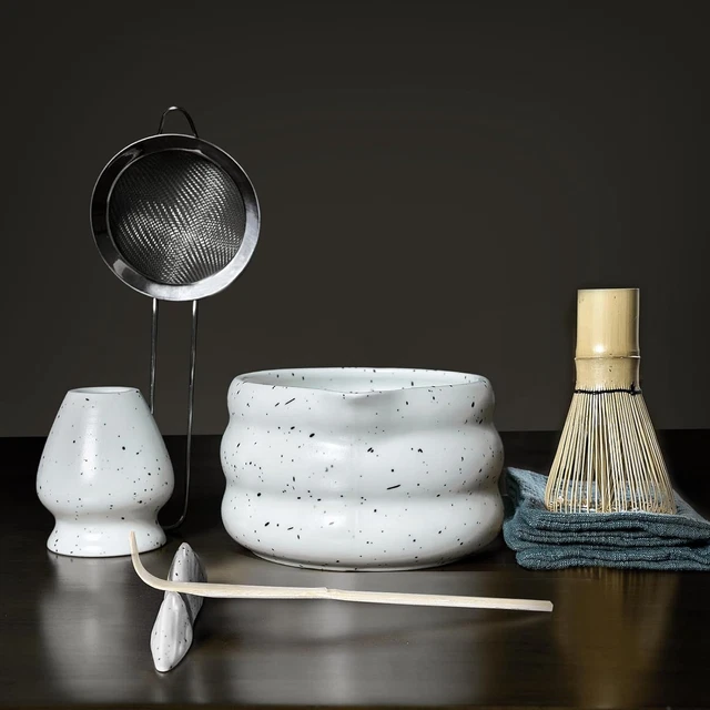 7 PCS MATCHA Whisk Set, Ceramic Matcha Kit for Tea Ceremony, Matcha ...