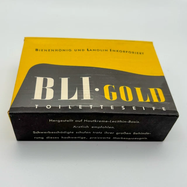 VINTAGE BLI-GOLD TOILETTENSEIFE mit Bienenhonig und Lanolin, ungeöffnet ...