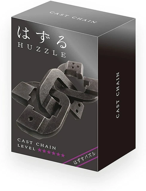 HANAYAMA HUZZLE PUZZLE "Cast Chain" Difficulty level 6 (out of 6 levels ...