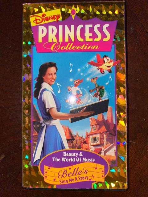 DISNEY PRINCESS COLLECTION beauty and the world of music belle VHS tape ...