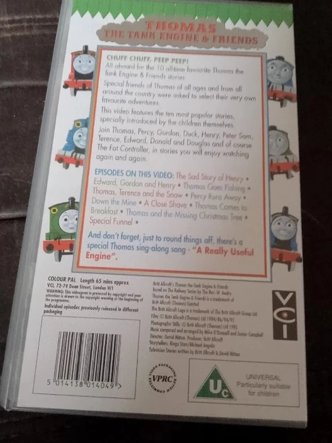 BANDE VHS RARE Thomas The Tank Engine and Friends Your Favorite Story ...