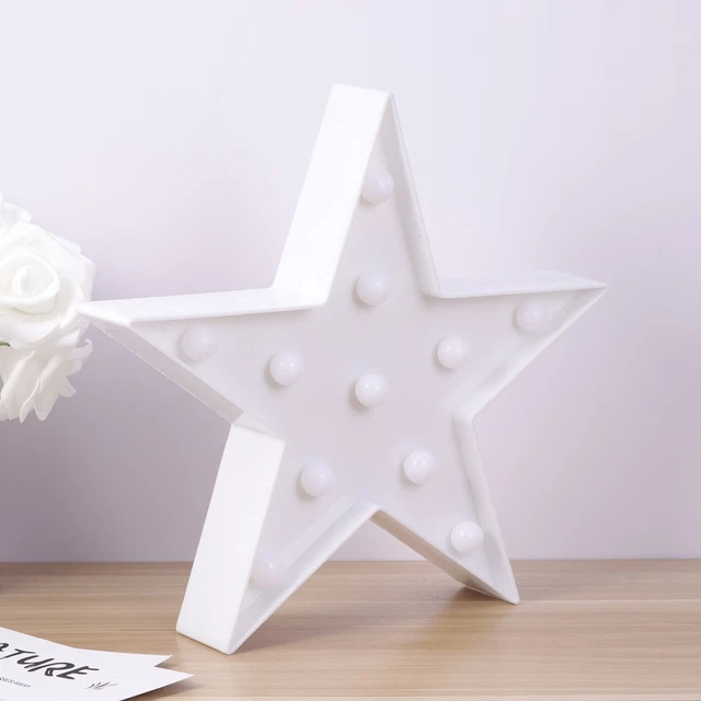 3D STAR LIGHT Wedding Decorative Light LED Letter Touch Button Light £ ...