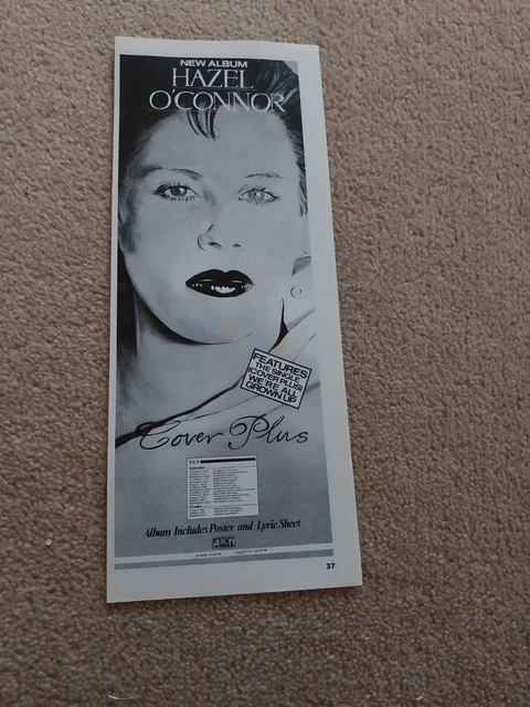 TNEWL57 ADVERT 11X4 Hazel O'connor : 'Cover Plus' Album £5.99 - PicClick UK