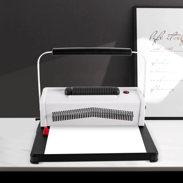 CALENDAR SPIRAL COIL A4 A5 Paper Punching Binding Machine 46 Holes Ring ...